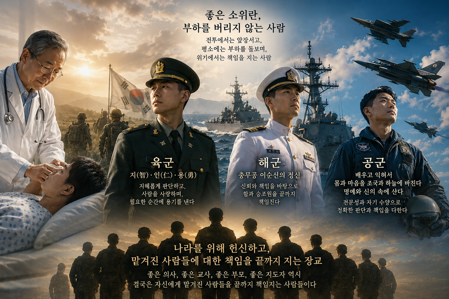 환자 버리지 않는 의사, 부하 버리지 않는 장교...육·해·공 사관학교가 길러내려는 사람 - 아시아엔 THE AsiaN
